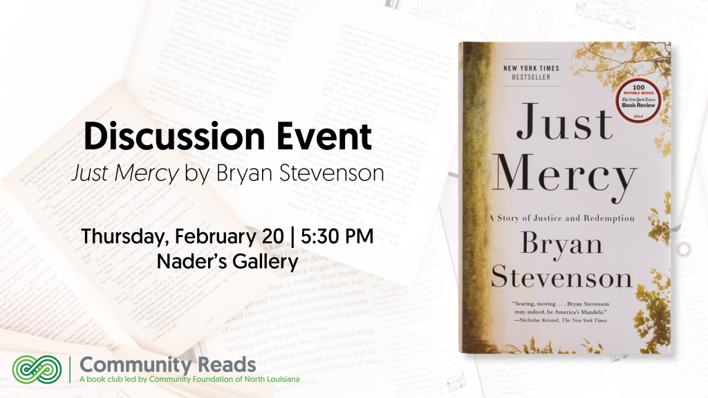 Book Club Discussion: Just Mercy - Community Foundation of North Louisiana